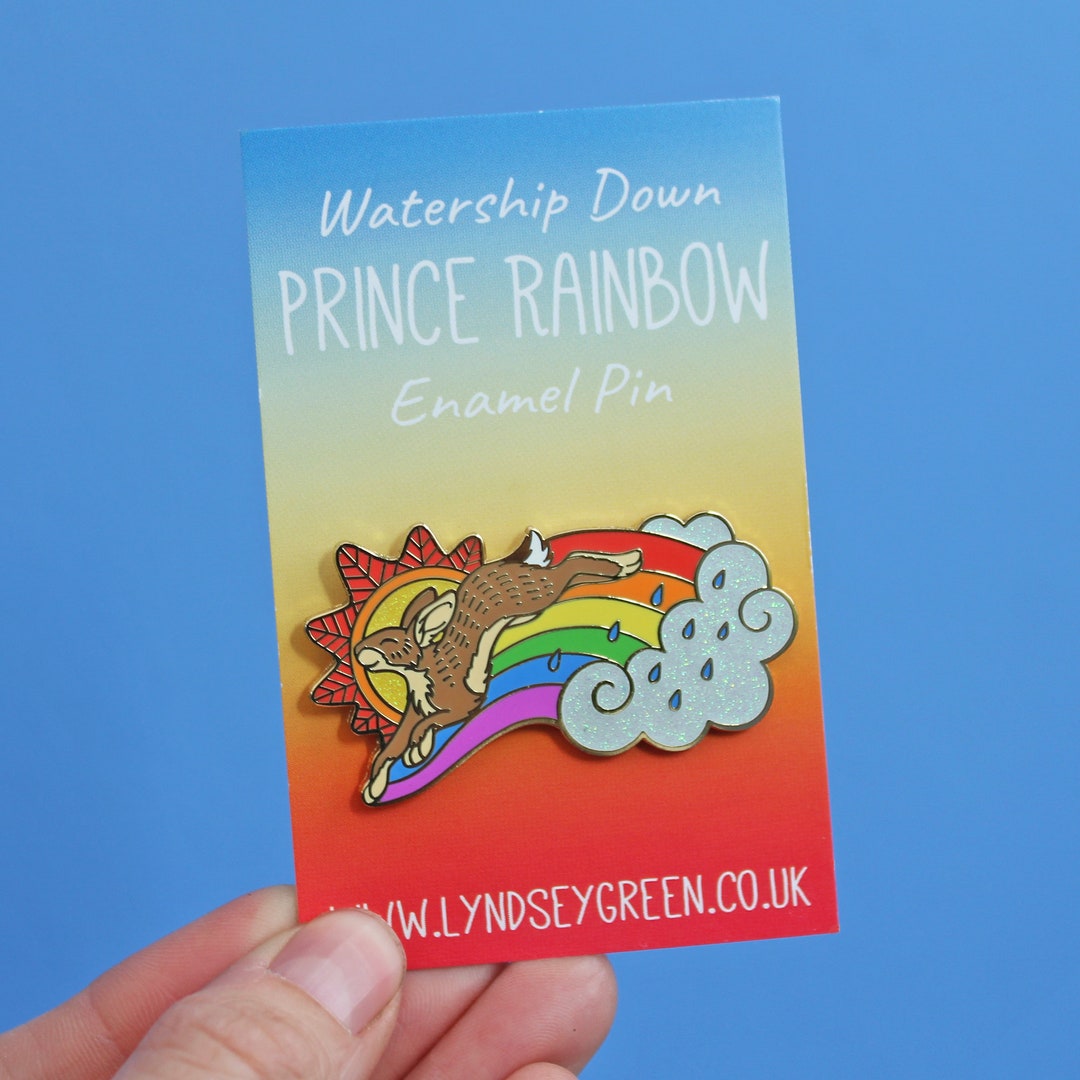 Prince Rainbow Enamel Pin + Donation to Mindout - Etsy
