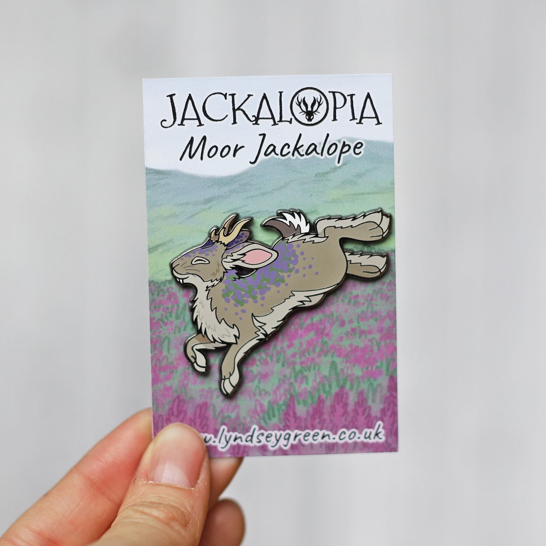 Moor Jackalope Hard Enamel Pin - Etsy