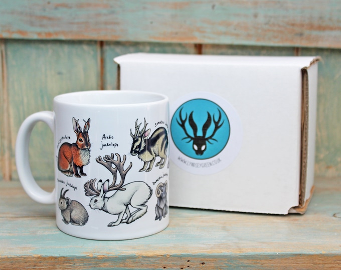 Jackalopes of the World Illustration Mug - Etsy