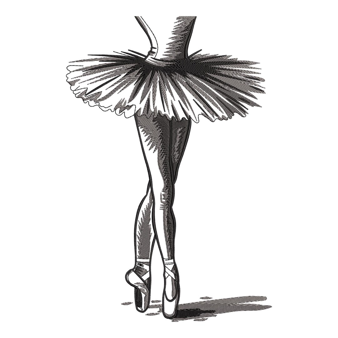 Ballerina Girl Dancing Embroidery Design, Ballet Embroidery Machine ...