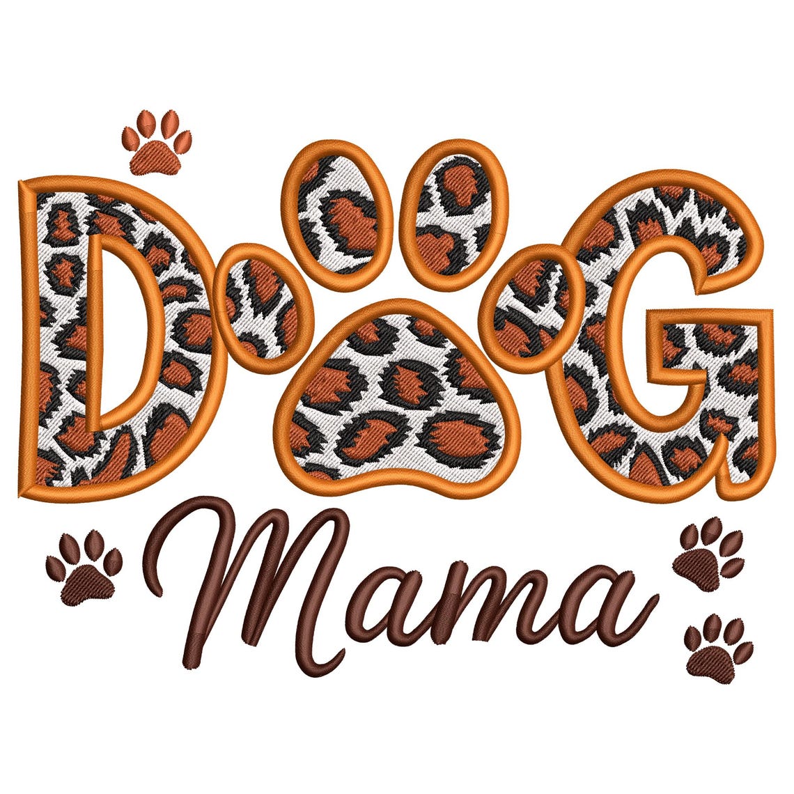 Dog Mama Embroidery Design, Mother's Day Pet Lovers Embroidery File ...
