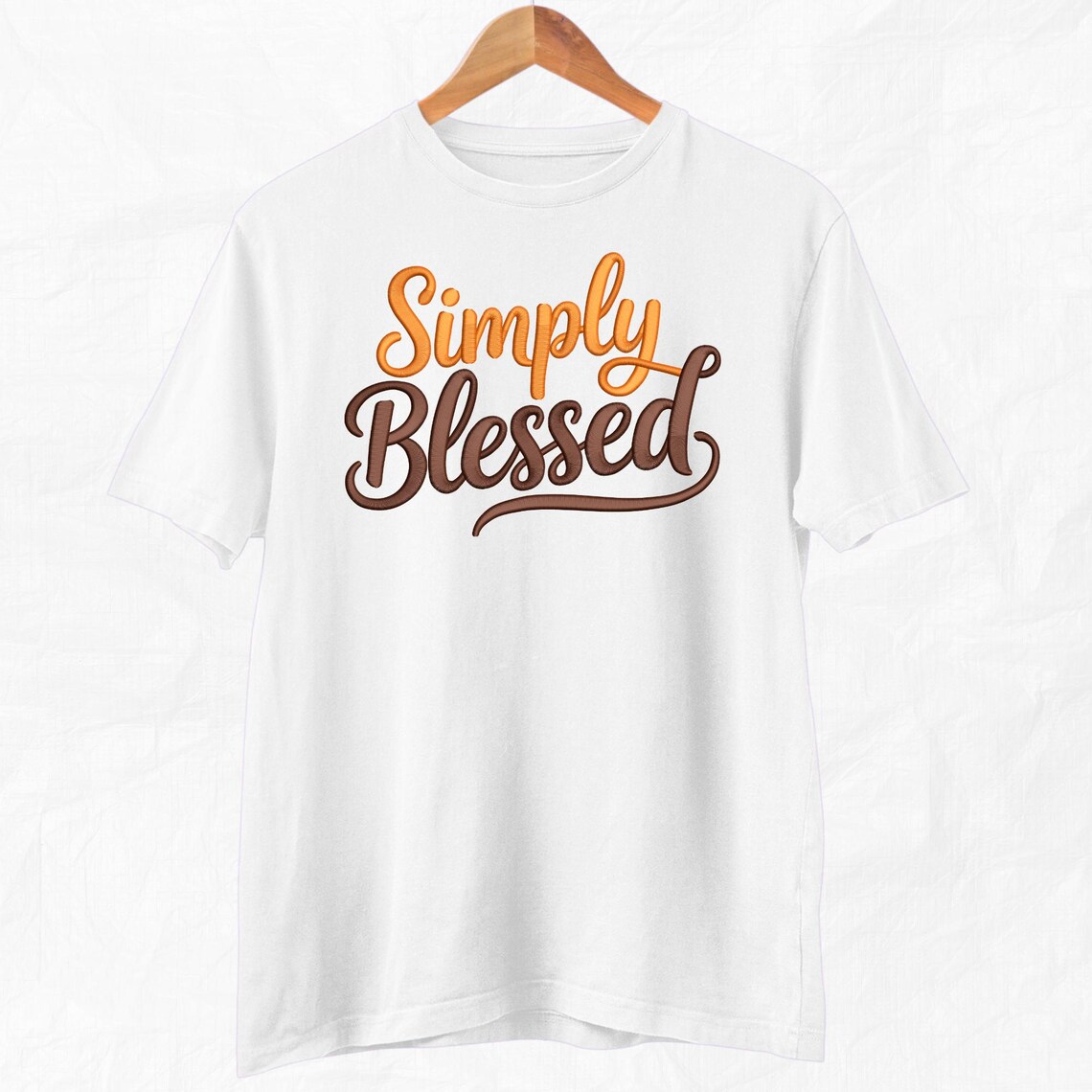 Simply Blessed Embroidery Design, Inspirational Quote Machine ...