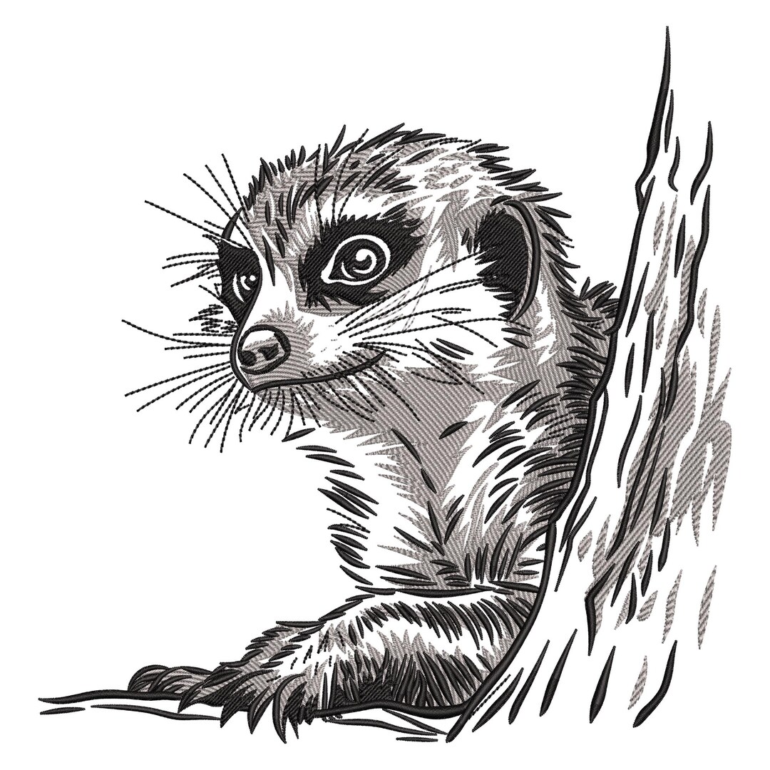 Meerkat Embroidery Design, Birds Machine Embroidery File, Smiling ...