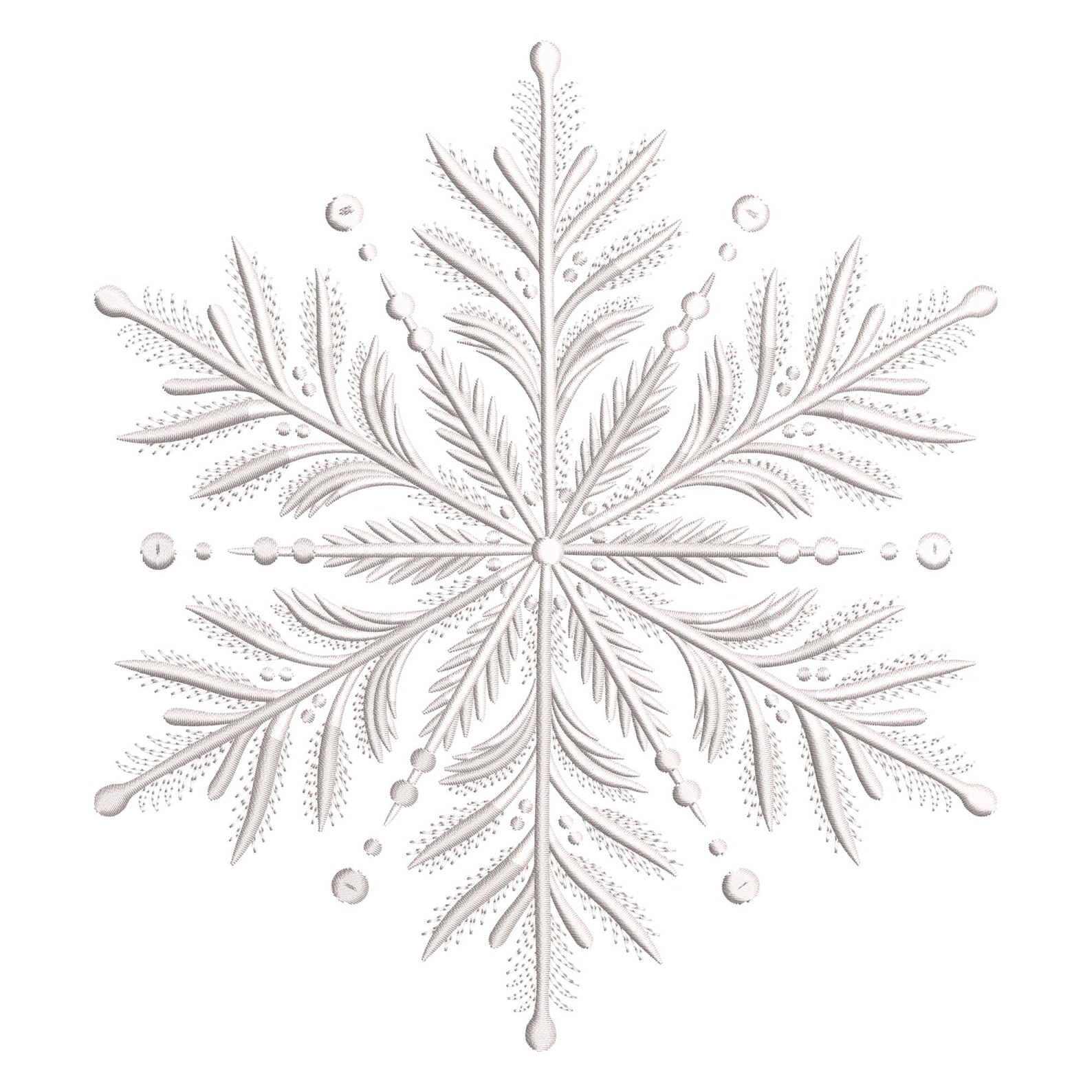 Elegant Snowflake Embroidery Design, Winter Christmas Pattern Machine ...