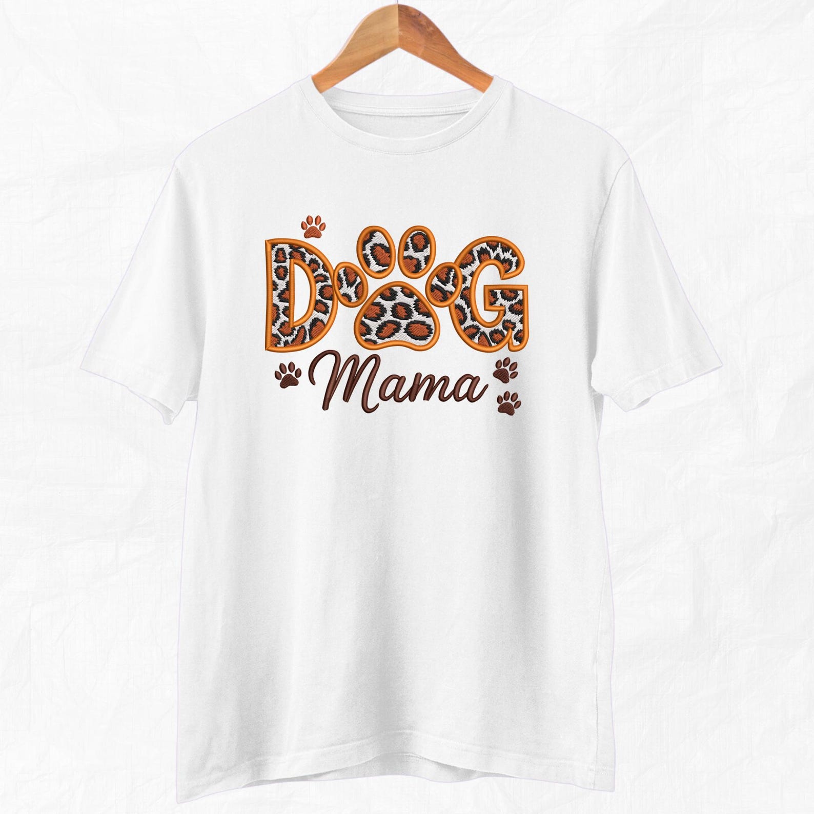 Dog Mama Embroidery Design, Mother's Day Pet Lovers Embroidery File ...