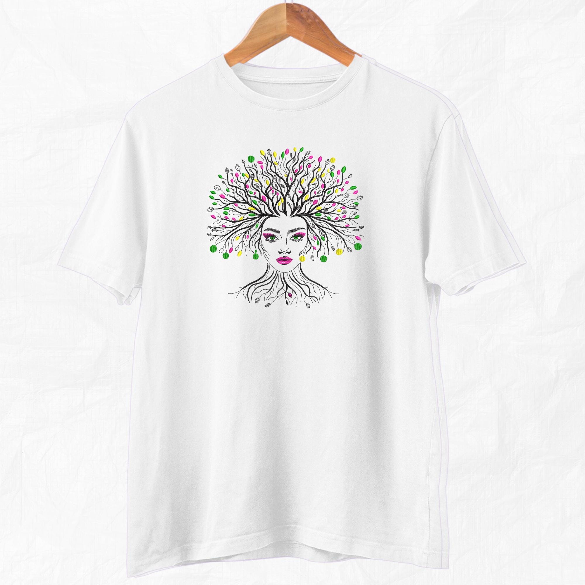 Tree of Life Goddess Embroidery Design, Tree of Life Embroidery Files ...