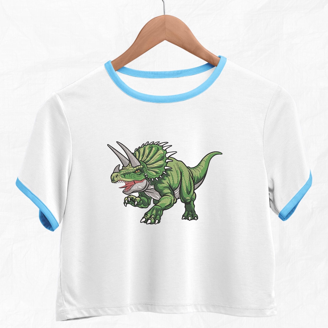Dinosaurios Triceratops Embroidery Design, T-rex Machine Embroidery ...