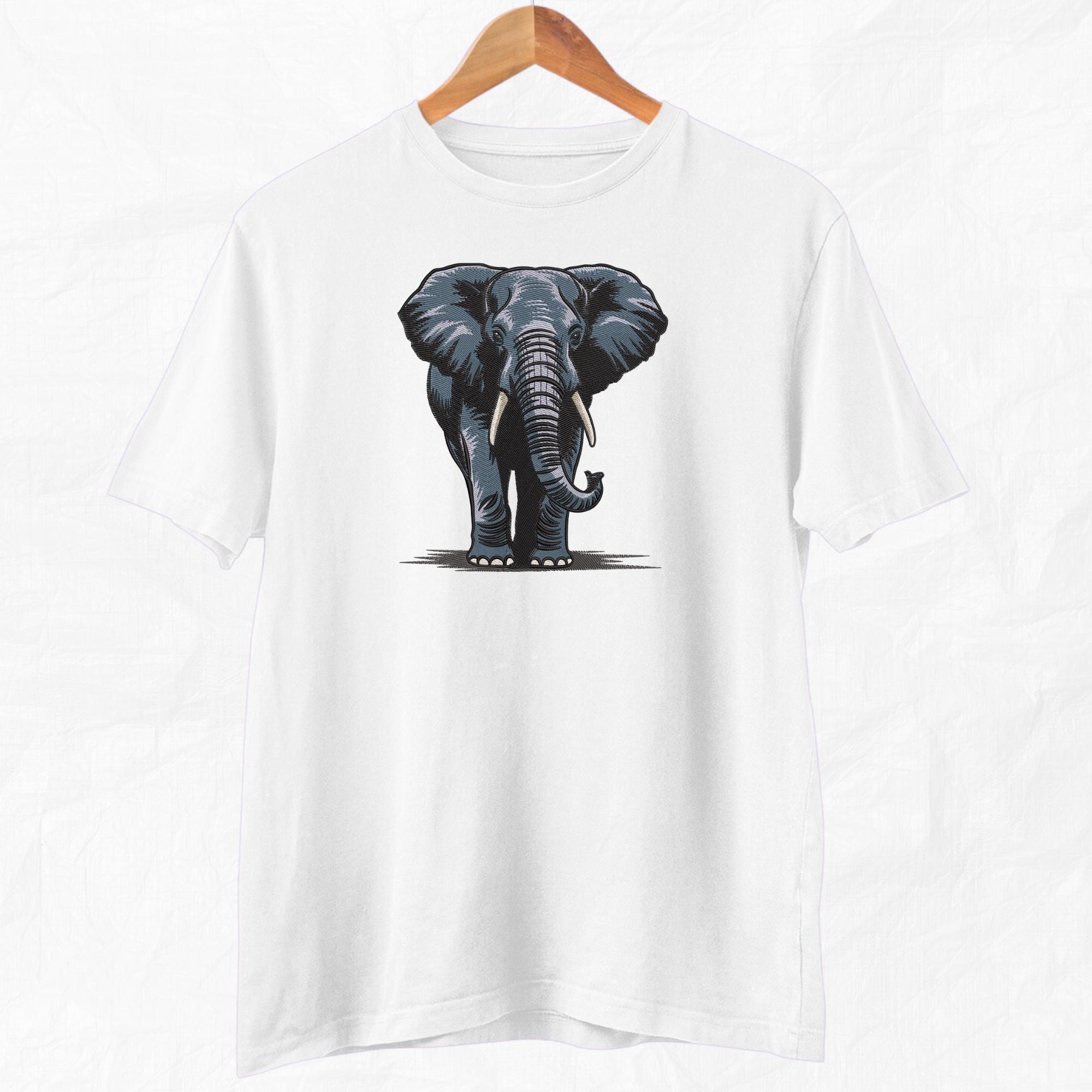 Majestic Elephant Embroidery Design, Animal Embroidery Machine ...