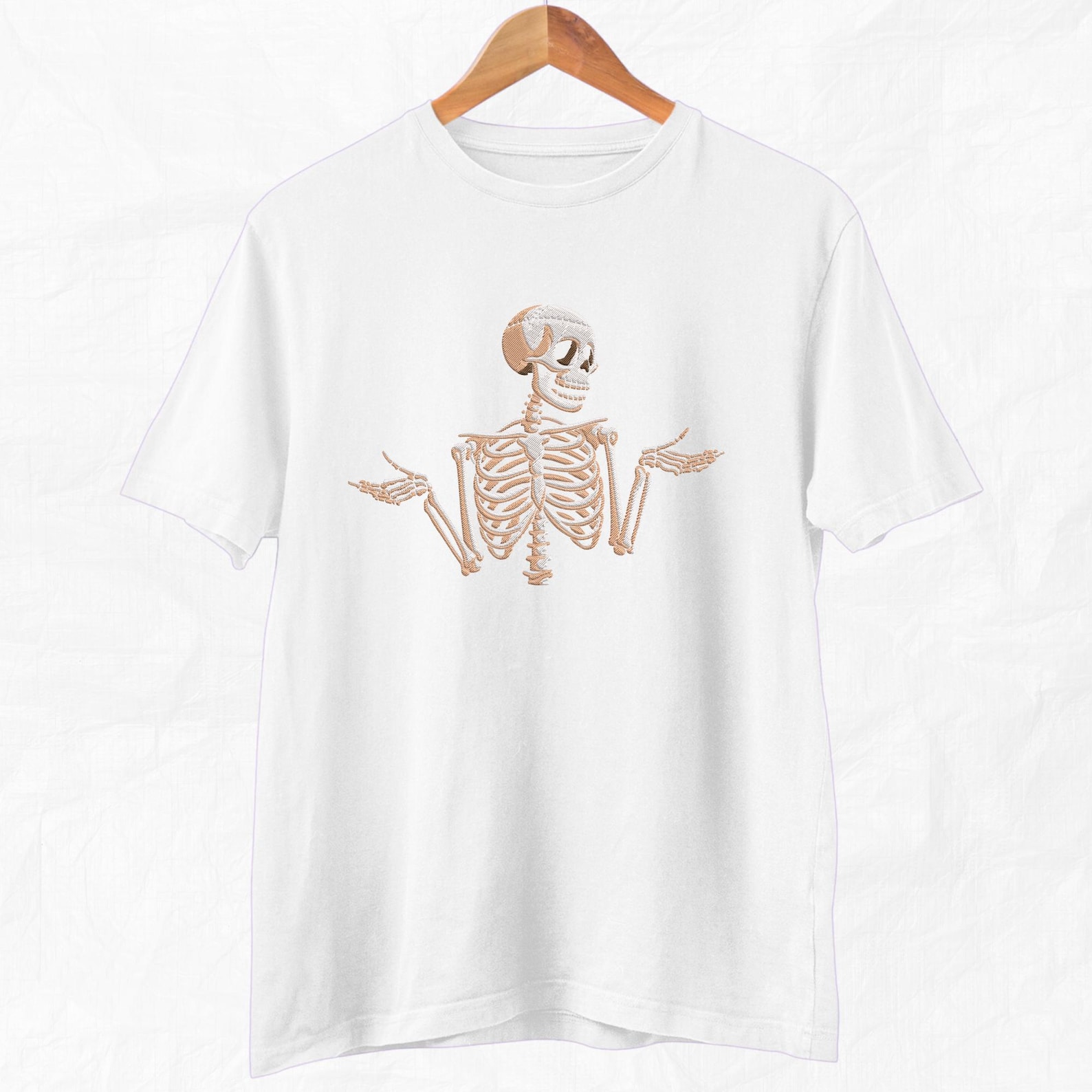 Skeleton With Shrug Embroidery Design, Halloween Witches Machine ...