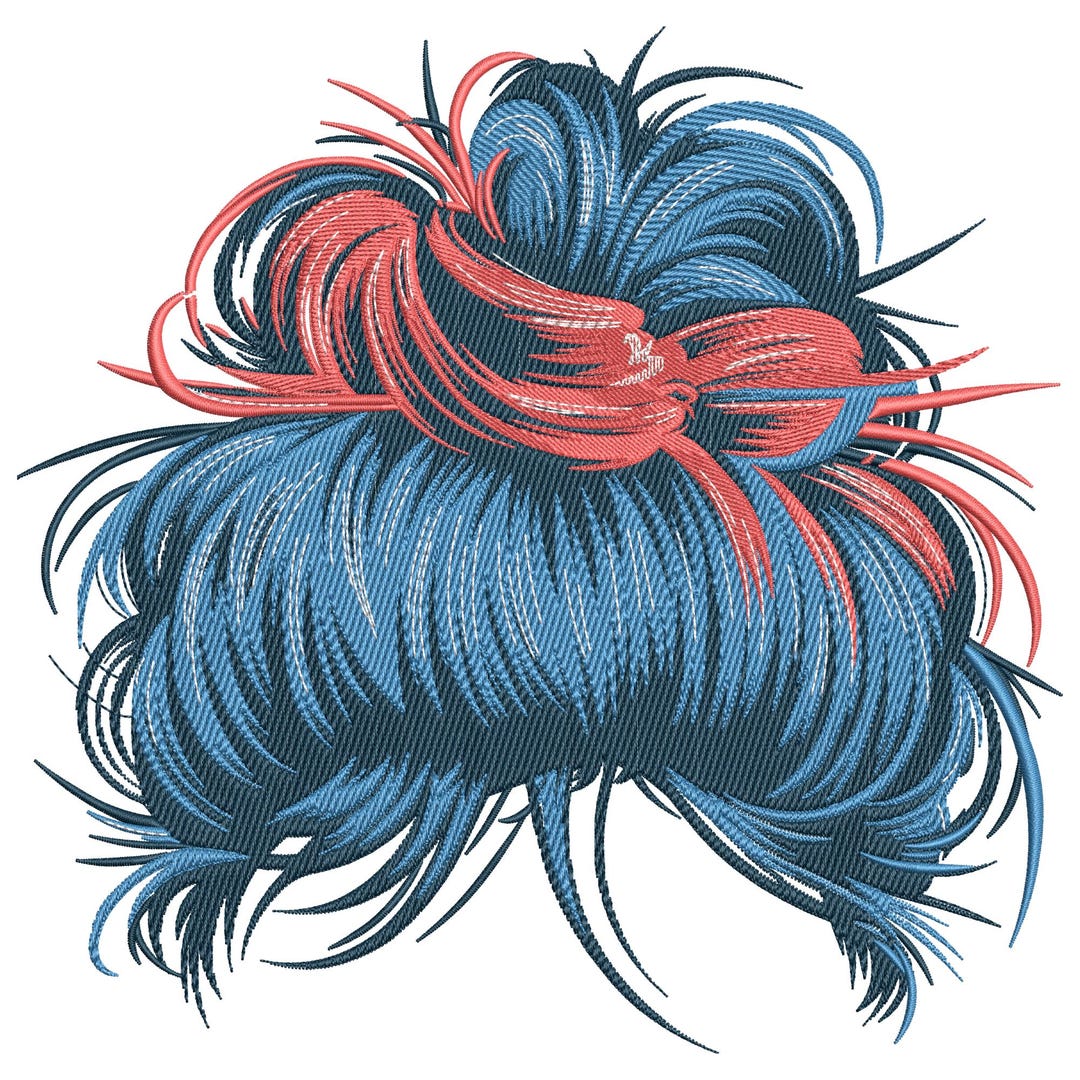 Messy Bun Embroidery Design, Mothers Day Embroidery File, Woman Face ...