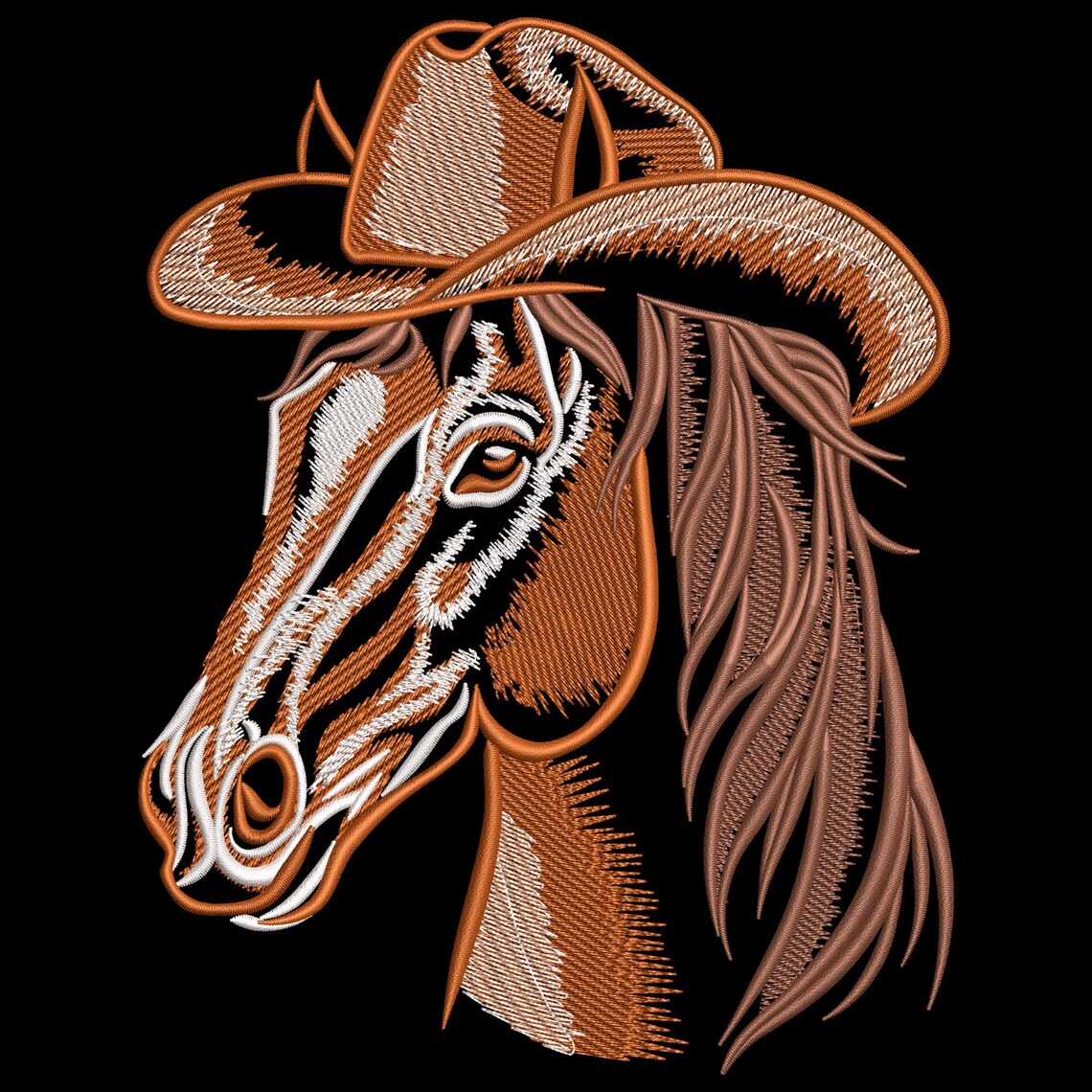 Western Cowboy Horse Embroidery Design, Cowboy Machine Embroidery File ...