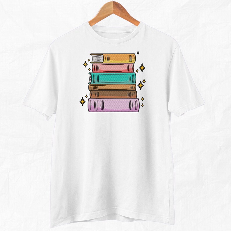 Stack of Books Embroidery Design, Reading Lover Machine Embroidery File ...