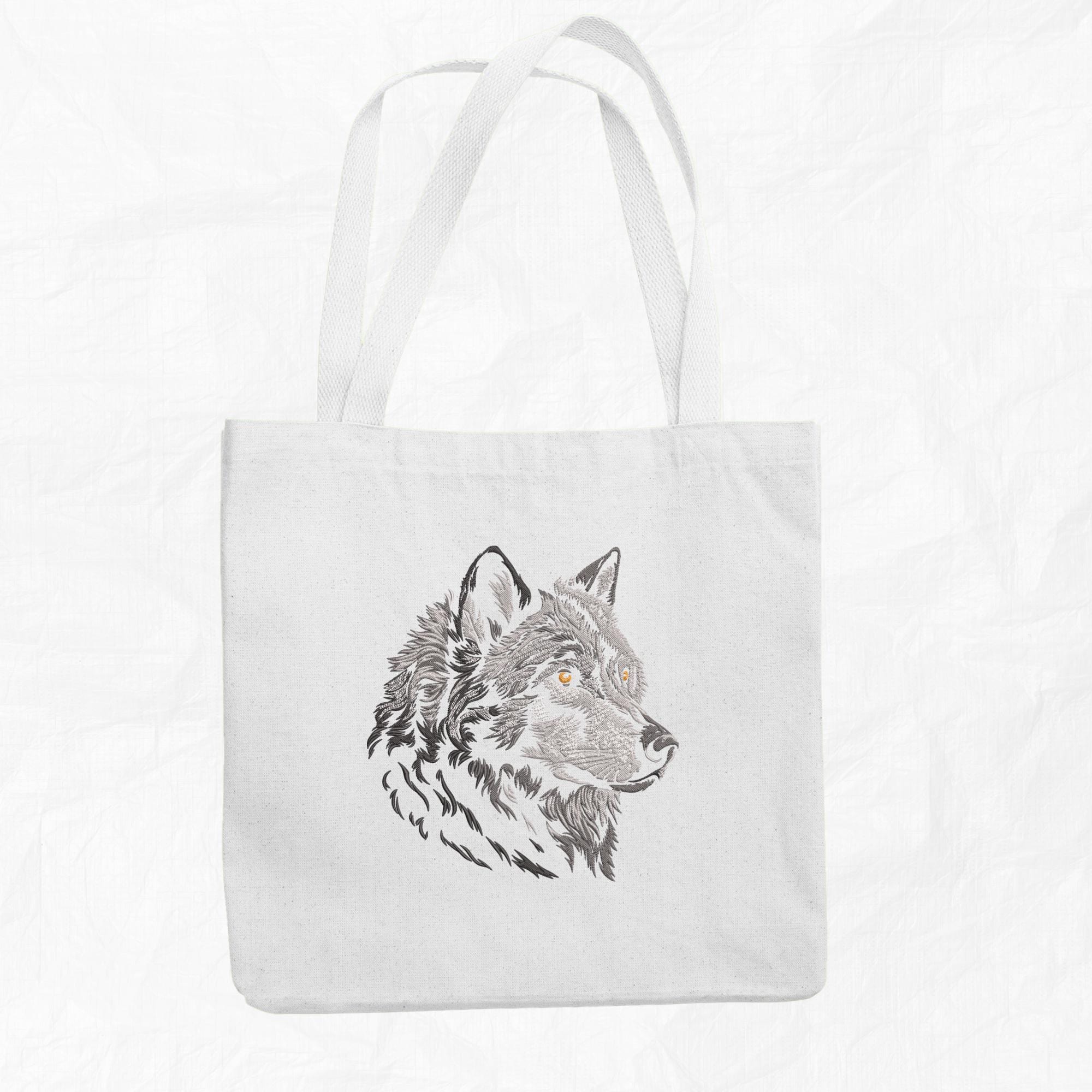Wolf Head Embroidery Design, Floral Wolf Machine Embroidery File, Wolf ...