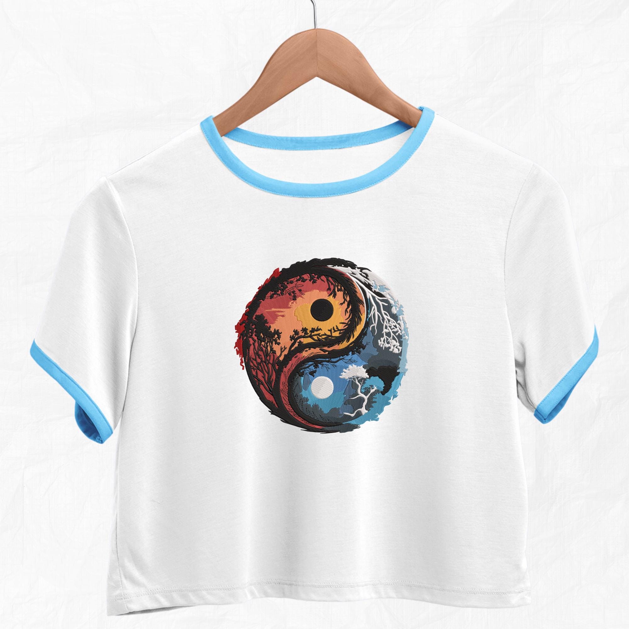 Yin Yang Machine Embroidery Design, Heart Yin Yang Embroidery Design ...