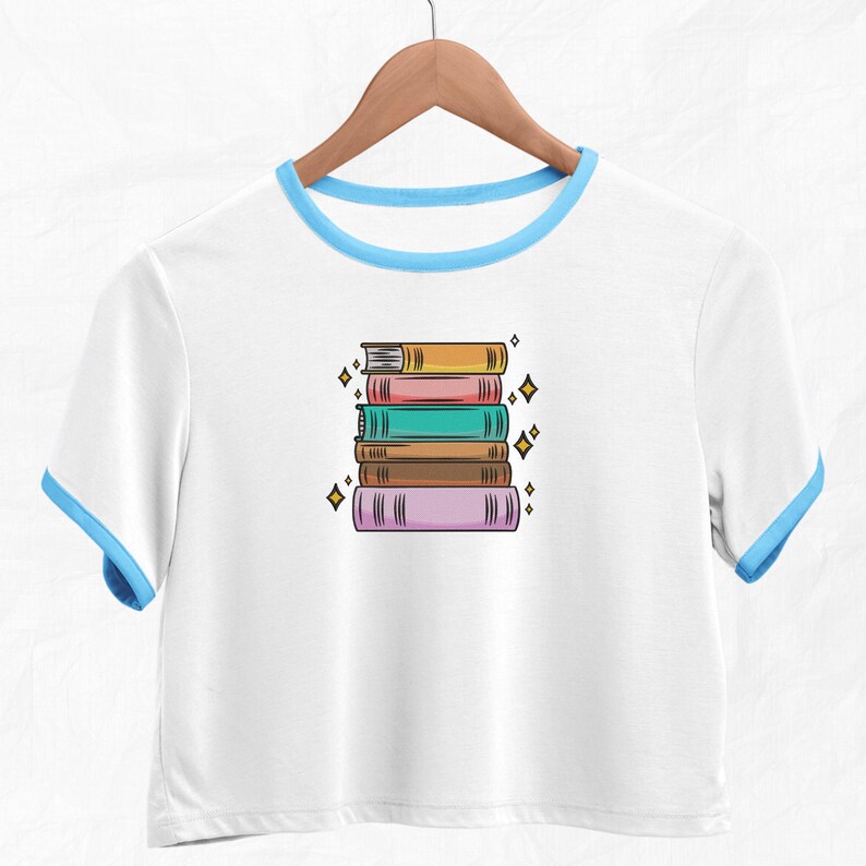 Stack of Books Embroidery Design, Reading Lover Machine Embroidery File ...