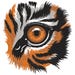 Tiger Eye Close-up Embroidery Design, Beautiful Tiger Machine ...