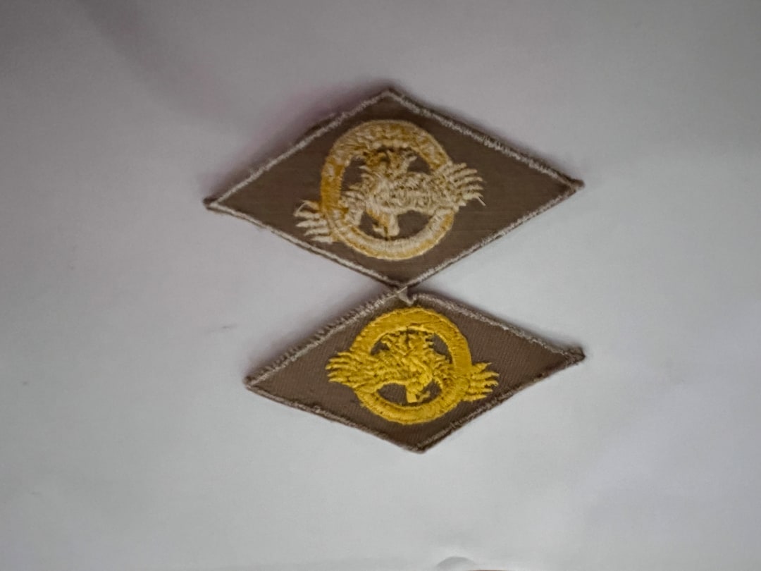 WW2 ,"ruptured Duck"honorable Discharge (khaki),patches,set of 2,new ...