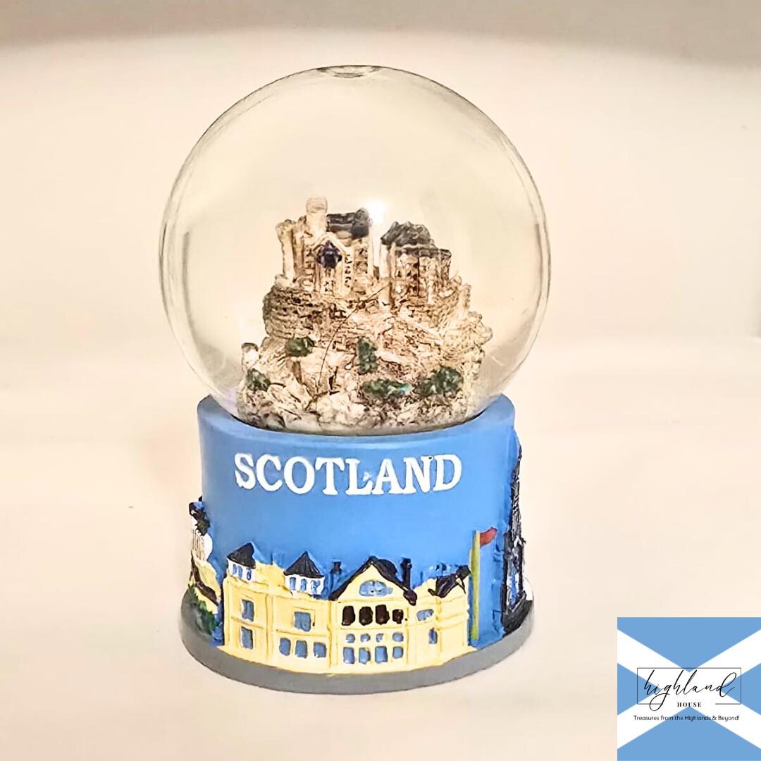 Edinburgh Castle Resin Snow Globe Unique UK Souvenir, Scottish Gift ...