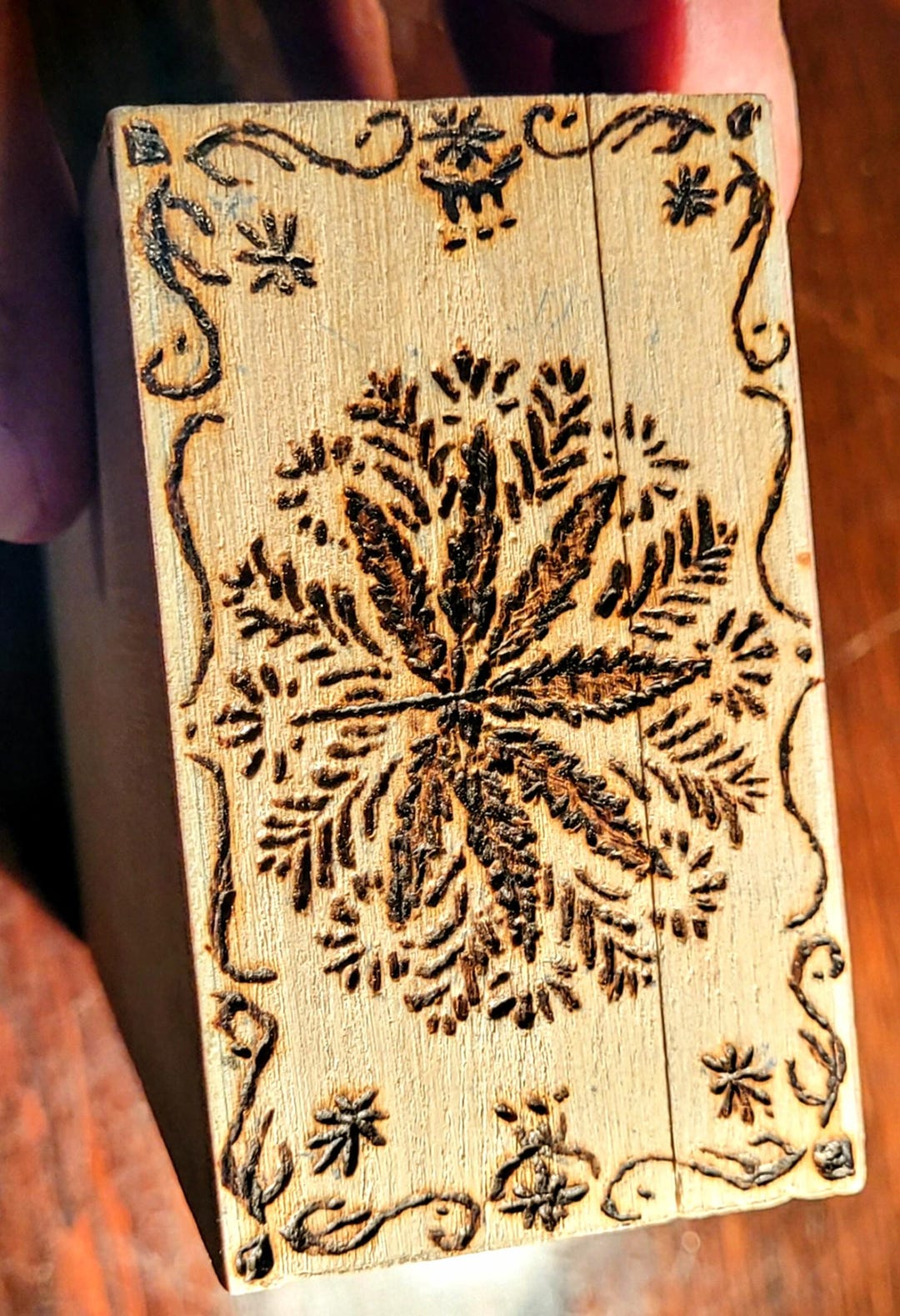 Woodburning Marijuana Keepsake Box - Etsy