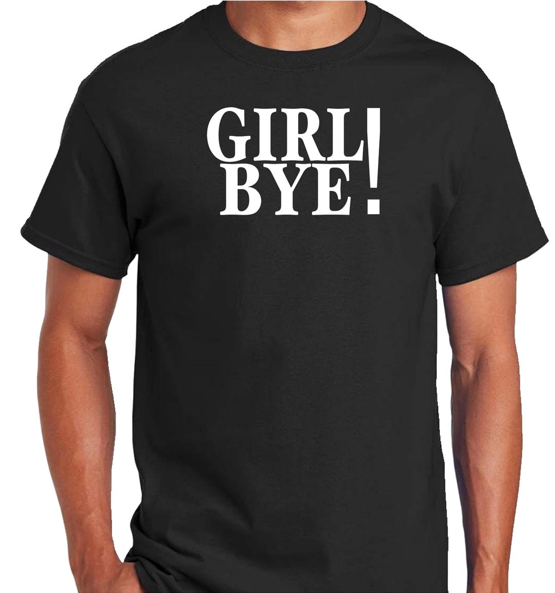 T-shirt Girl Bye Tee Comes in White Letters. - Etsy