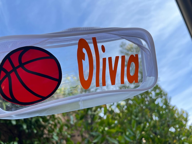 Sports Theme Pouch Personalized Clear Pouch Goody Bag Custom Gift ...