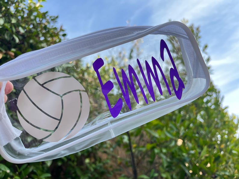 Sports Theme Pouch Personalized Clear Pouch Goody Bag Custom Gift ...