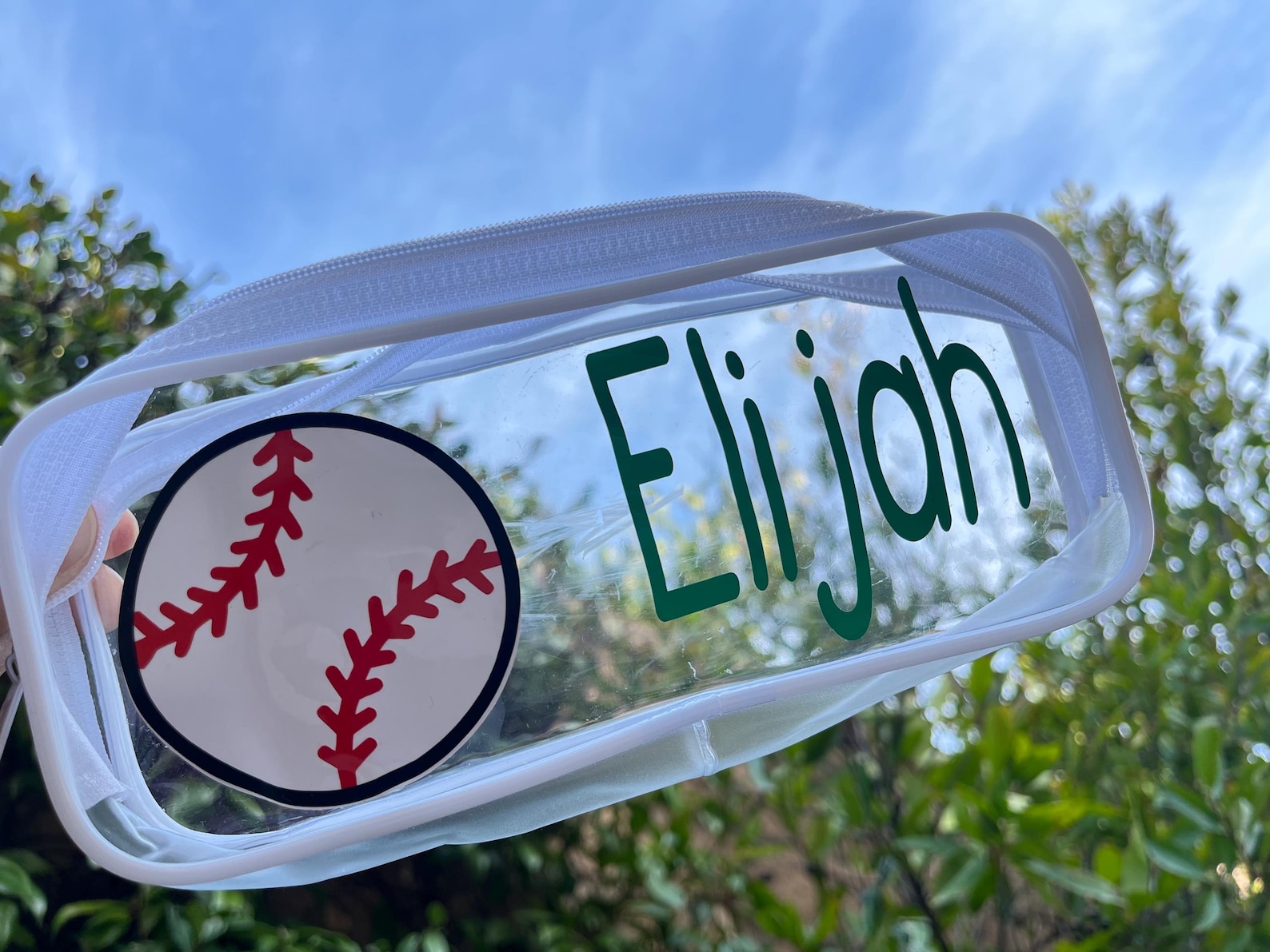 Sports Theme Pouch Personalized Clear Pouch Goody Bag Custom Gift ...