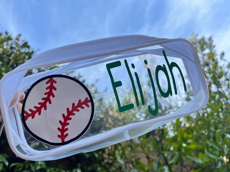 Sports Theme Pouch Personalized Clear Pouch Goody Bag Custom Gift ...