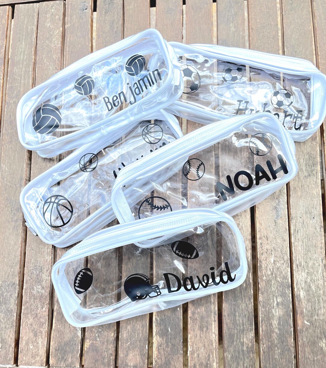 Sports Theme Pouch Personalized Clear Pouch Goody Bag Custom Gift ...