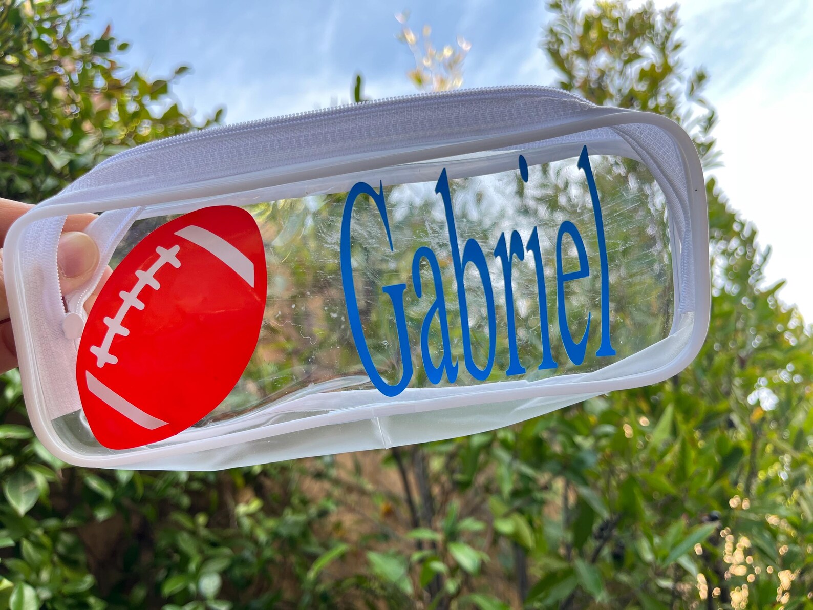 Sports Theme Pouch Personalized Clear Pouch Goody Bag Custom Gift ...