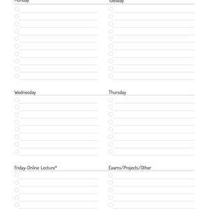 To Do List Template/assignment List Template - Etsy
