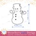 Printable Frosty the Snowman Silhouette Template for Christmas Decor, 1 ...