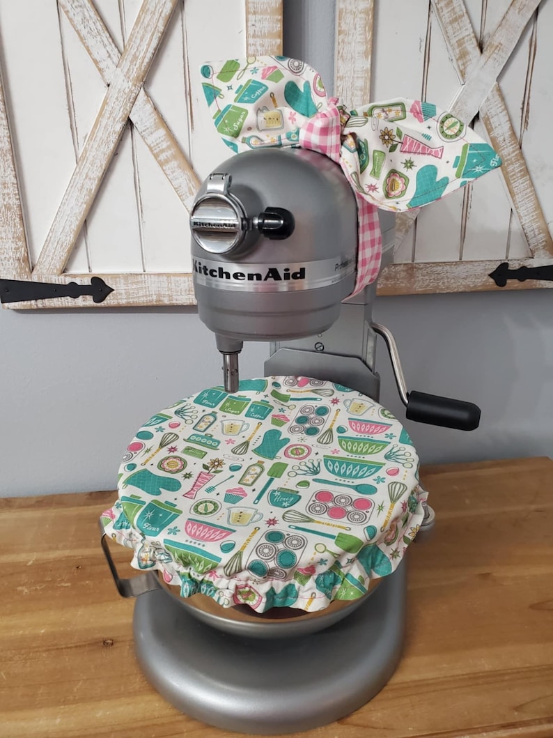 Atomic Kitchen Kitchenaid Mixer Cover Set, Reversible Bowl Cover ...