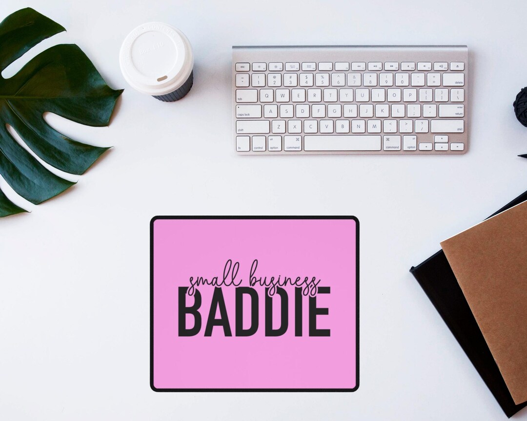 Small Business Baddie Desk Mat | Stylish Work Accessory for ...