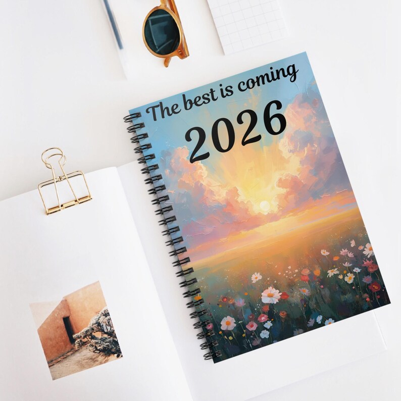Sunrise Spiral Notebook - Etsy