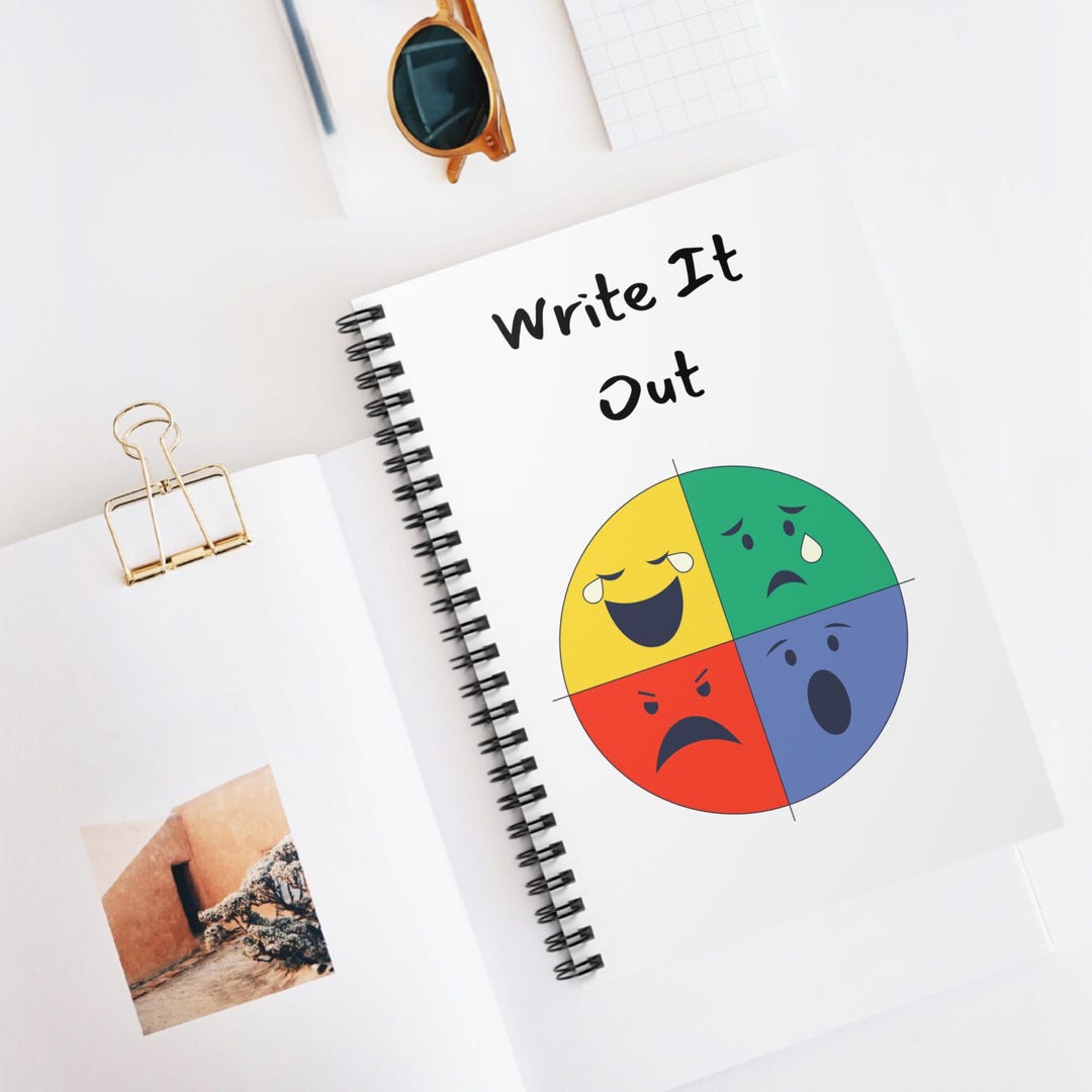Emotion-themed Spiral Notebook: Mental Health Journal, Creative Writing ...