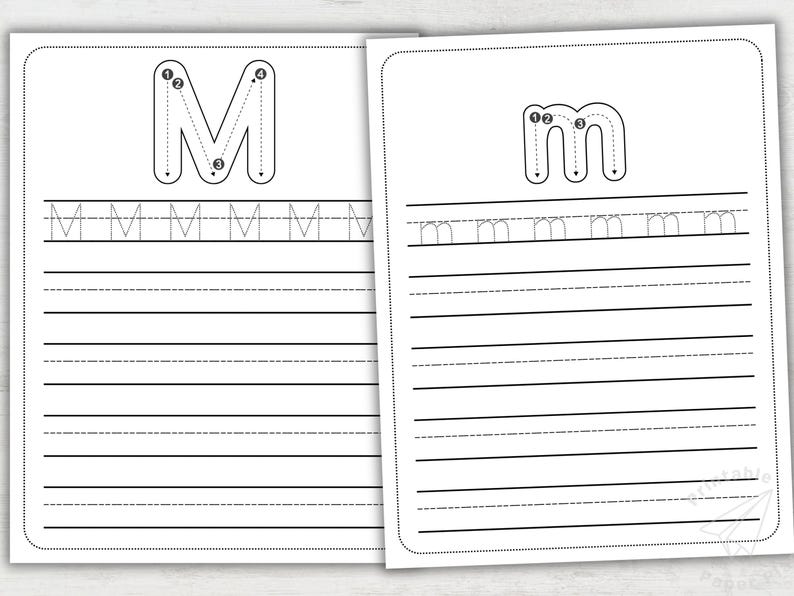 107 Alphabet Letters Tracing Worksheets Bundle Preschool A–Z ...