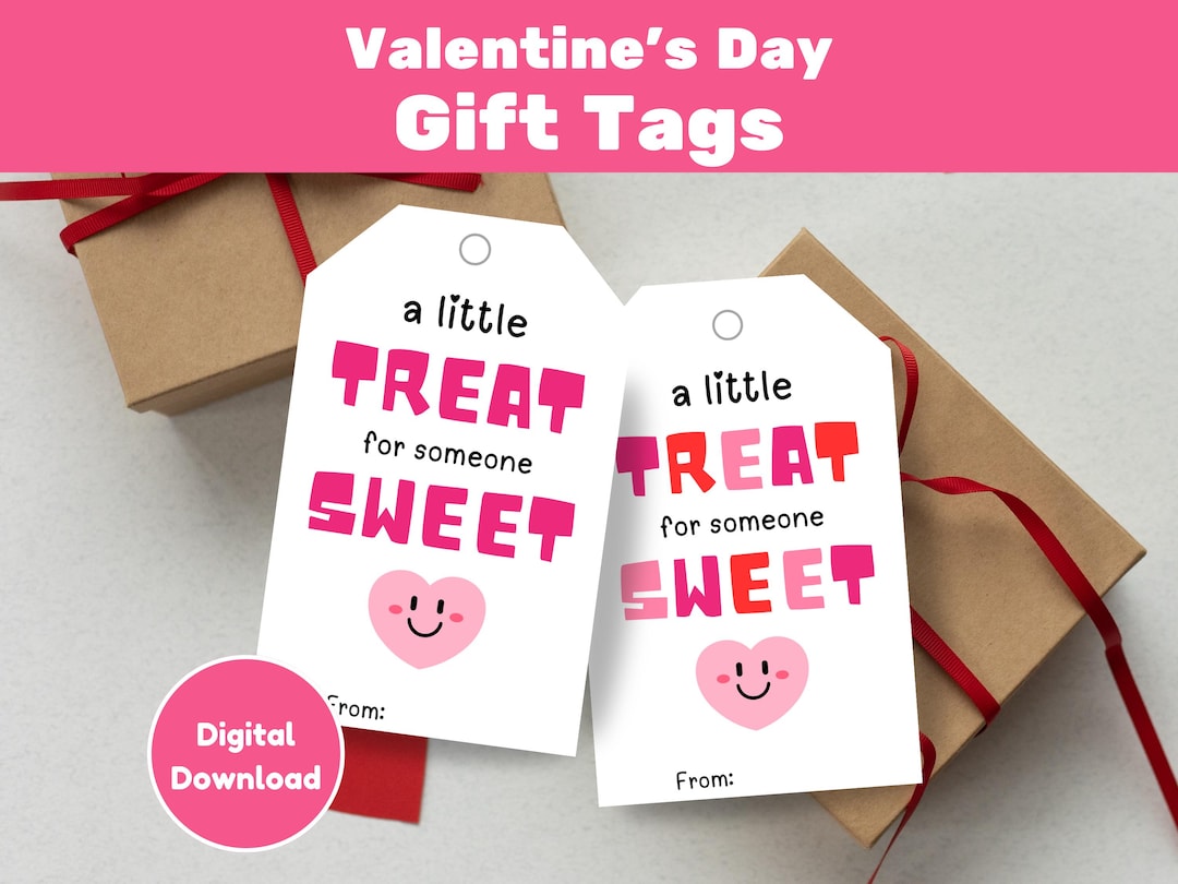 EDITABLE Valentine Gift Tags, Printable Classroom Valentines, School ...