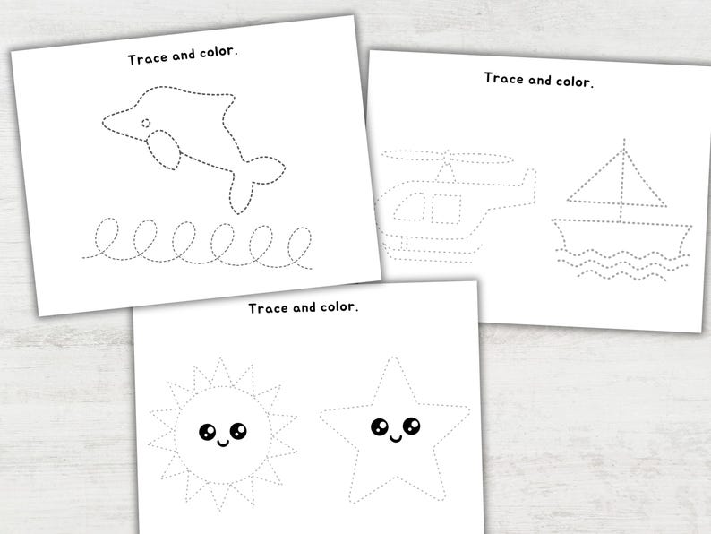 60 Preschool Line Tracing Worksheets Bundle, Fine Motor Pre-writing ...