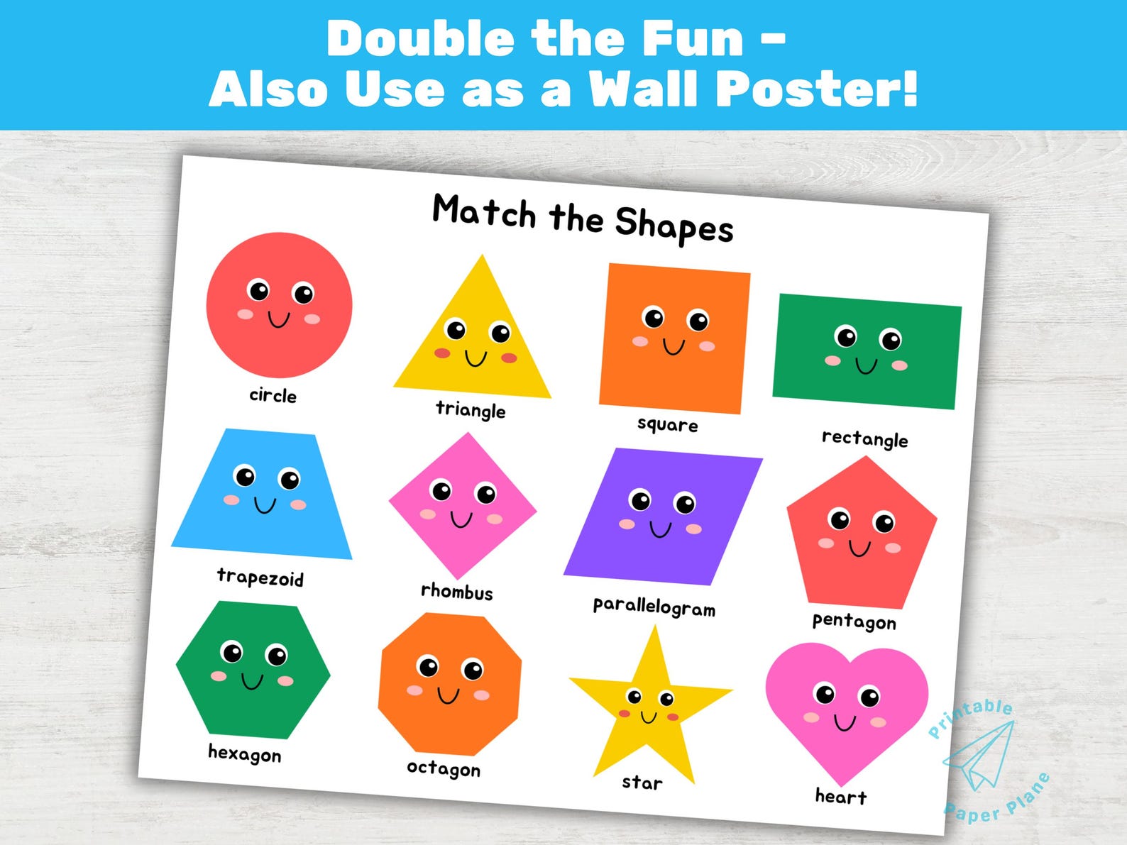 Shape Matching Busy Book: Preschool Shape Sorting Activity (PDF/PNG) - Etsy