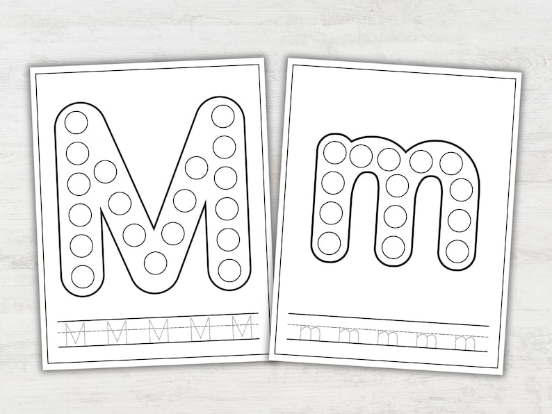 Letter Dot Marker Uppercase & Lowercase Alphabet Do-a-dot Activity for ...