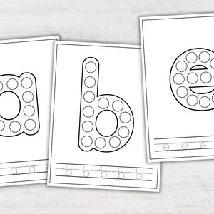 Letter Dot Marker Uppercase & Lowercase Alphabet Do-a-dot Activity for ...