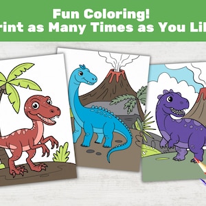 Bold and Easy Dinosaur Coloring Pages for Kids, Simpletoddler Preschool ...