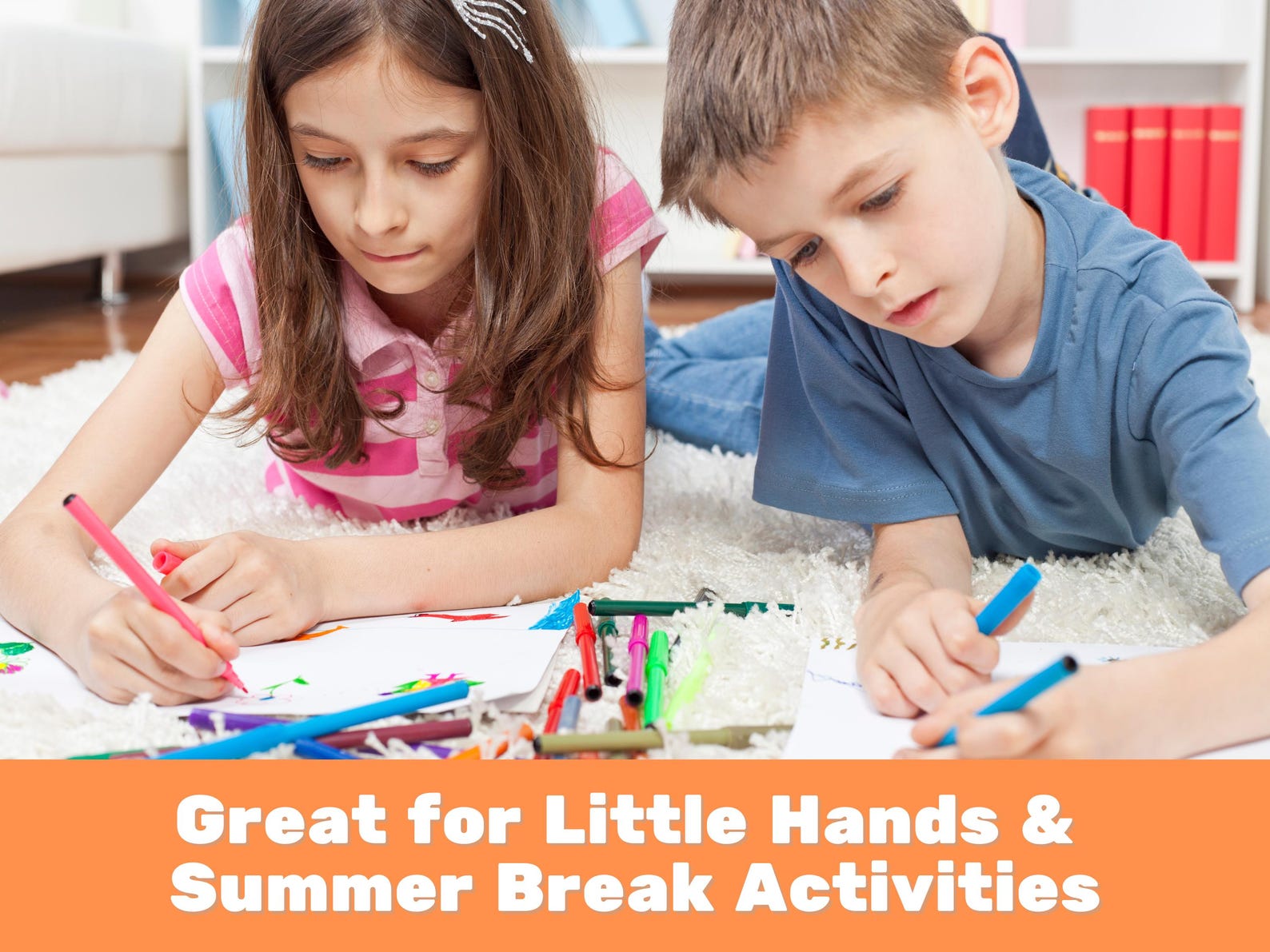 Easy Summer Coloring Pages for Kids, Simple Bold Coloring Activity Book ...