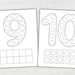 0-10 Numbers Dot Marker Coloring Pages Dot Sticker Math Activity ...