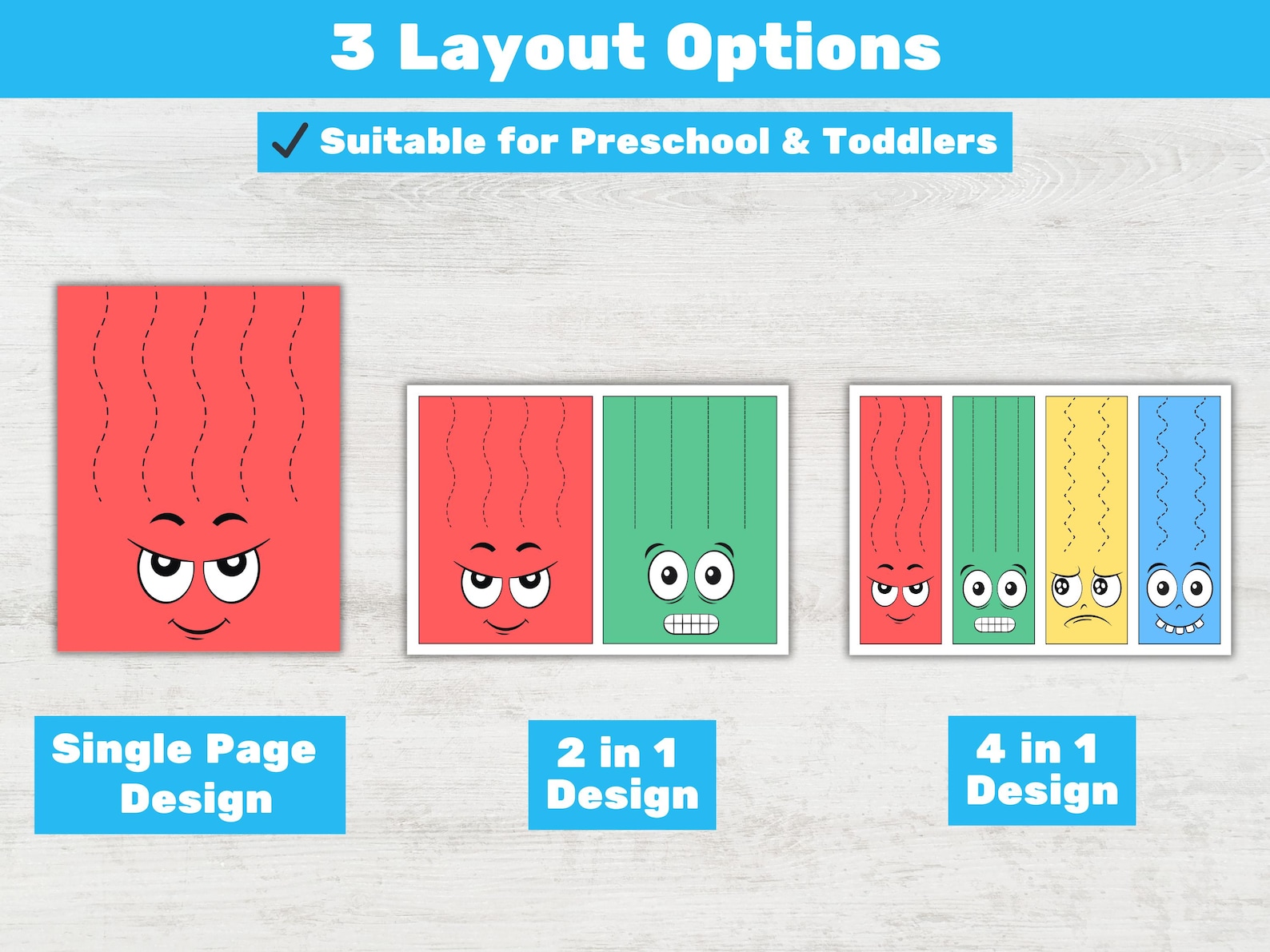 Preschool Scissor Skills Haircut Activity Worksheets Fun Cutting Strips ...