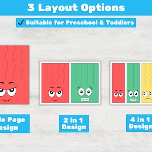 Preschool Scissor Skills Haircut Activity Worksheets Fun Cutting Strips ...