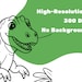 Bold and Easy Dinosaur Coloring Pages for Kids, Simpletoddler Preschool ...