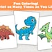 36 Dinosaur Coloring Pages: Bold & Easy Preschool Printables (PDF) - Etsy