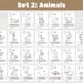 Baby First ABC Book Baby Shower Activity Printable Alphabet Coloring ...